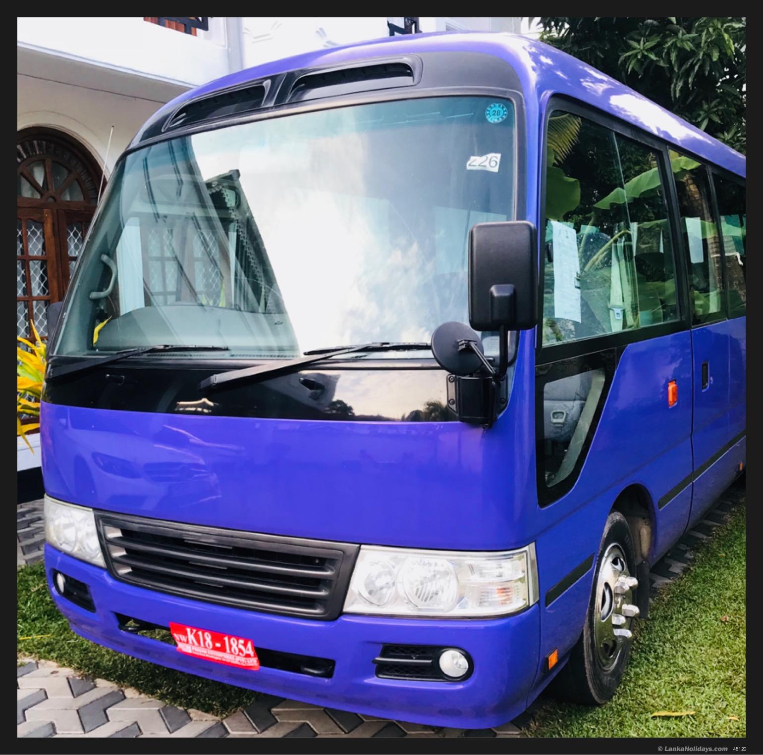 Sri Lanka Bus/Coach Rentals/Hire - AC BUS FOR HIRE