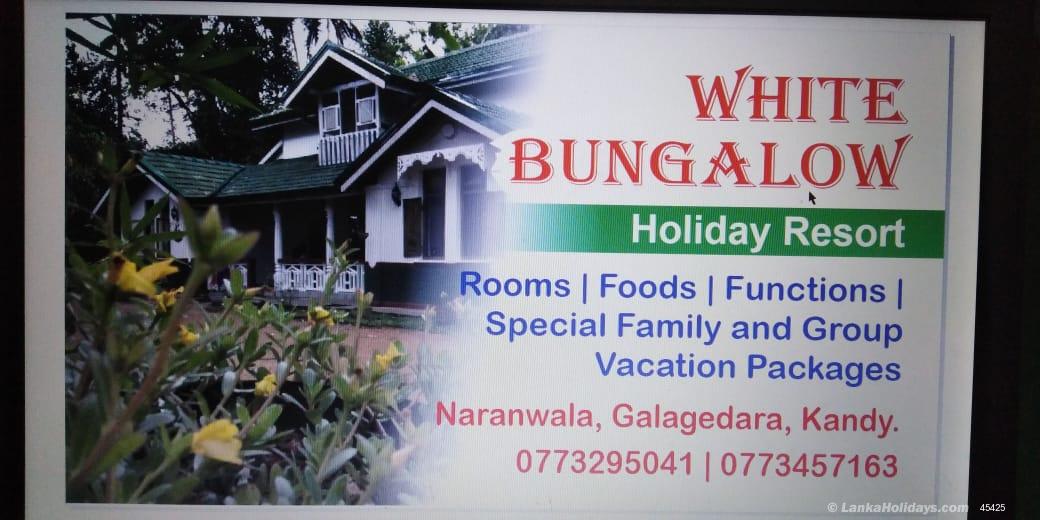 Serviced Villas in Galagedara - White Bunglow Holiday Resort