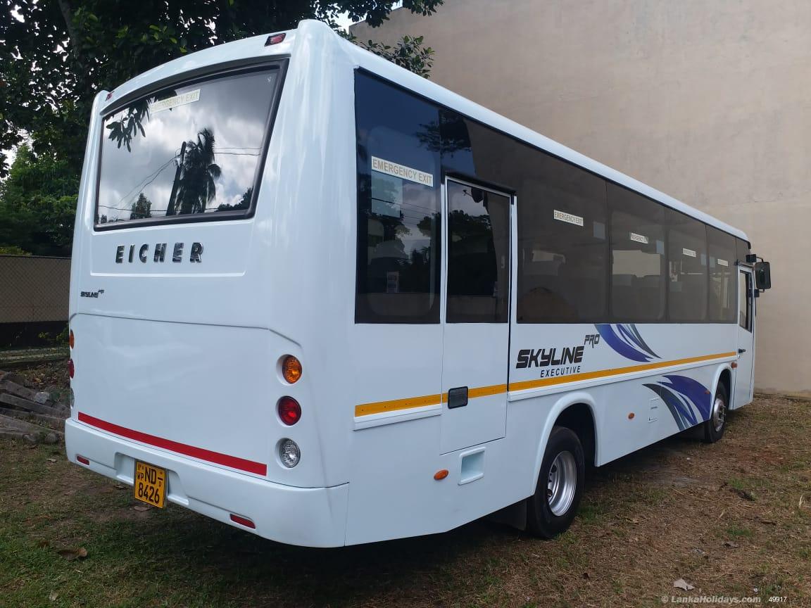 Sri Lanka Bus/Coach Rentals/Hire - Eicher AC Bus for hire