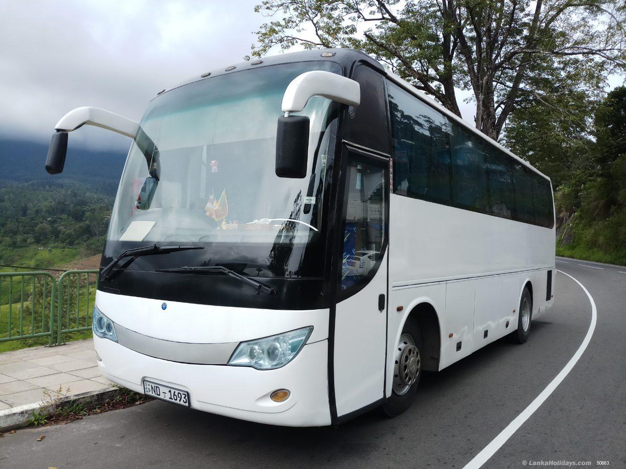 Sri Lanka Bus/Coach Rentals/Hire - Hire a luxury tourist a.c. bus in ...