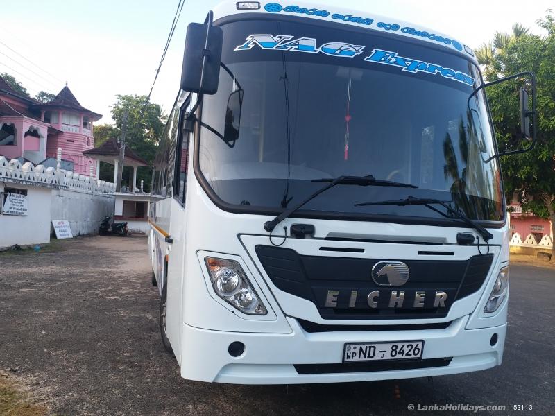 Sri Lanka Bus/Coach Rentals/Hire - Eicher AC Bus for hire