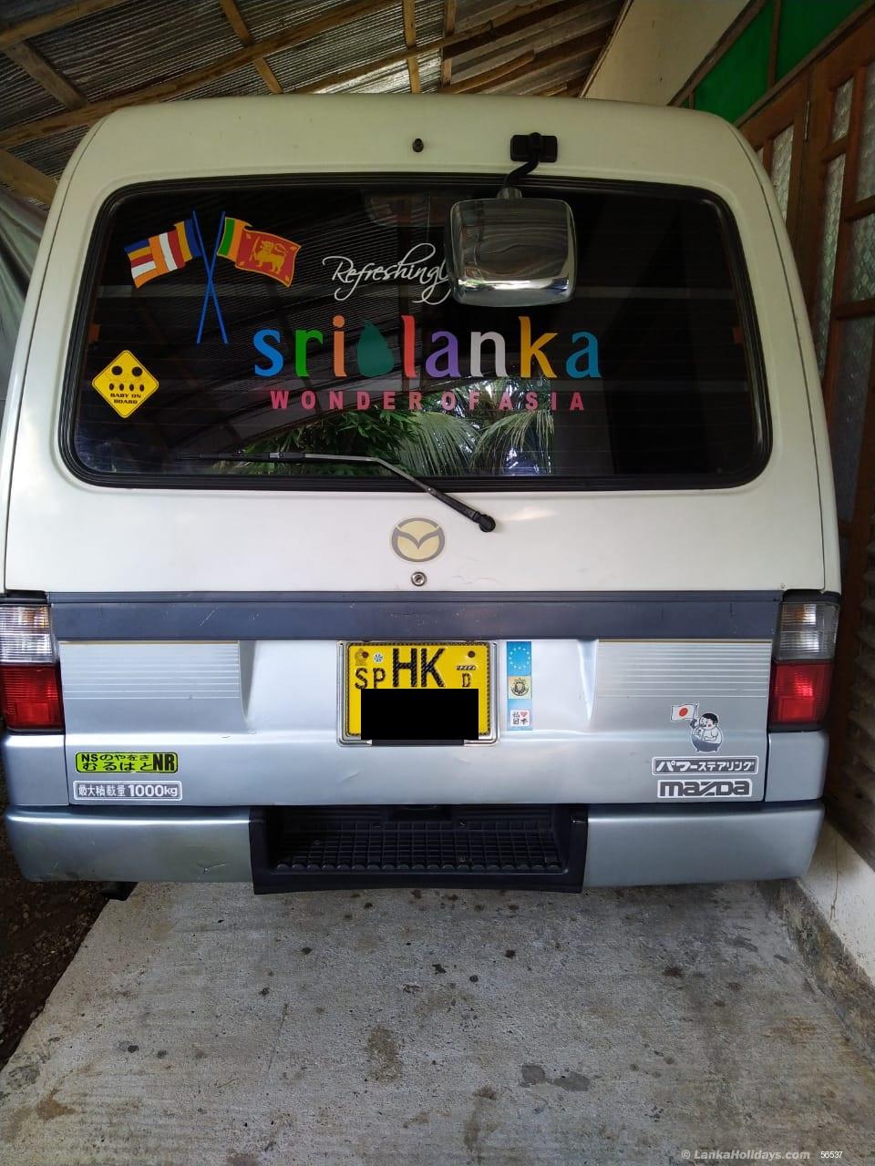 Sri Lanka Van Rentals/Hire - Vans for Hire in Galle