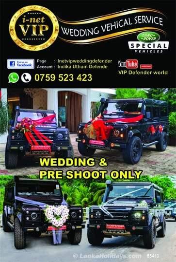 Sri Lanka Jeep Rentals/Hire - Defender VIP Wedding Service