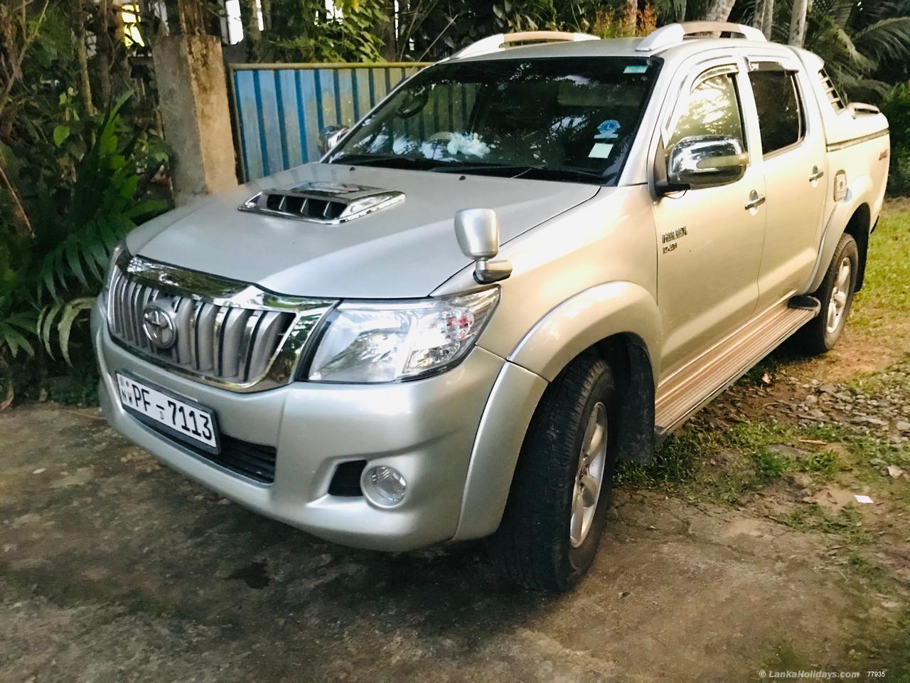 Sri Lanka Jeep Rentals/Hire - Hilux Vigo Double For Rent